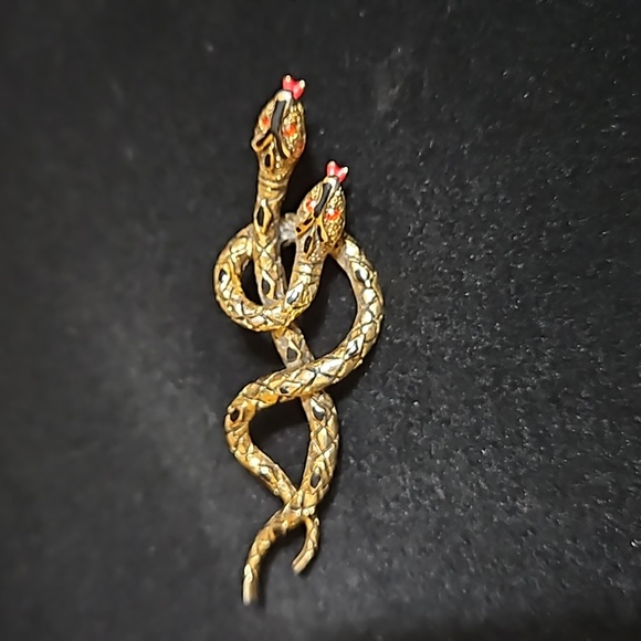 Jewelry | Vintage Rare Double Snake Brooch By Arthur Pepper Signed Art ...